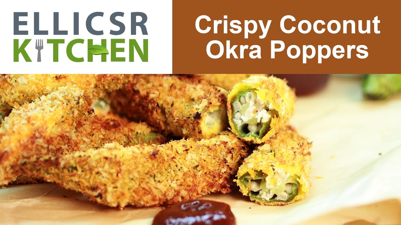 Crispy Coconut Okra Poppers - YouTube