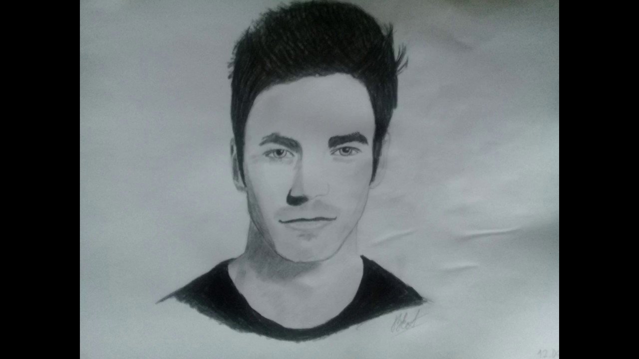 Drawing the Flash / Grant Gustin - YouTube