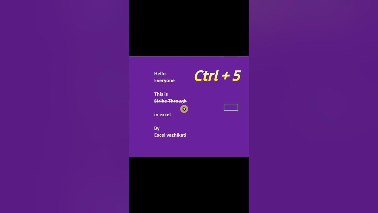 How To Strike Through A Word In Excel In Tamil Excel Vazhikati how-to-strike-through-a-word-in-excel-in-tamil-excel-vazhikati