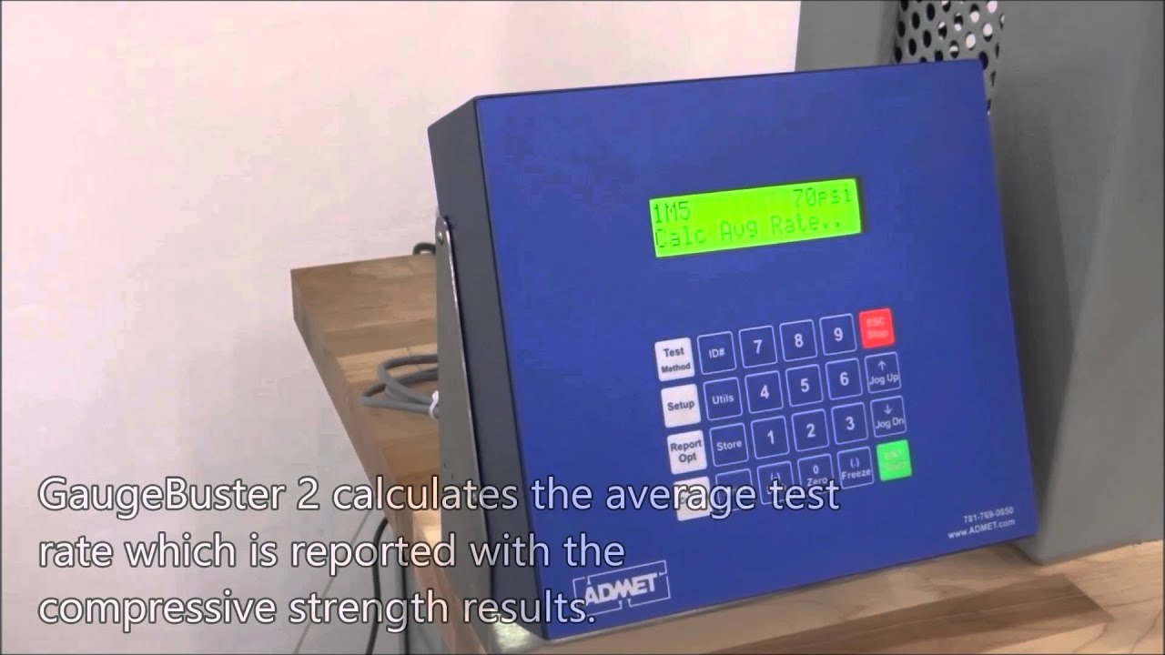 ASTM C109 Cement Testing with ADMET's MegaForce Test System - YouTube