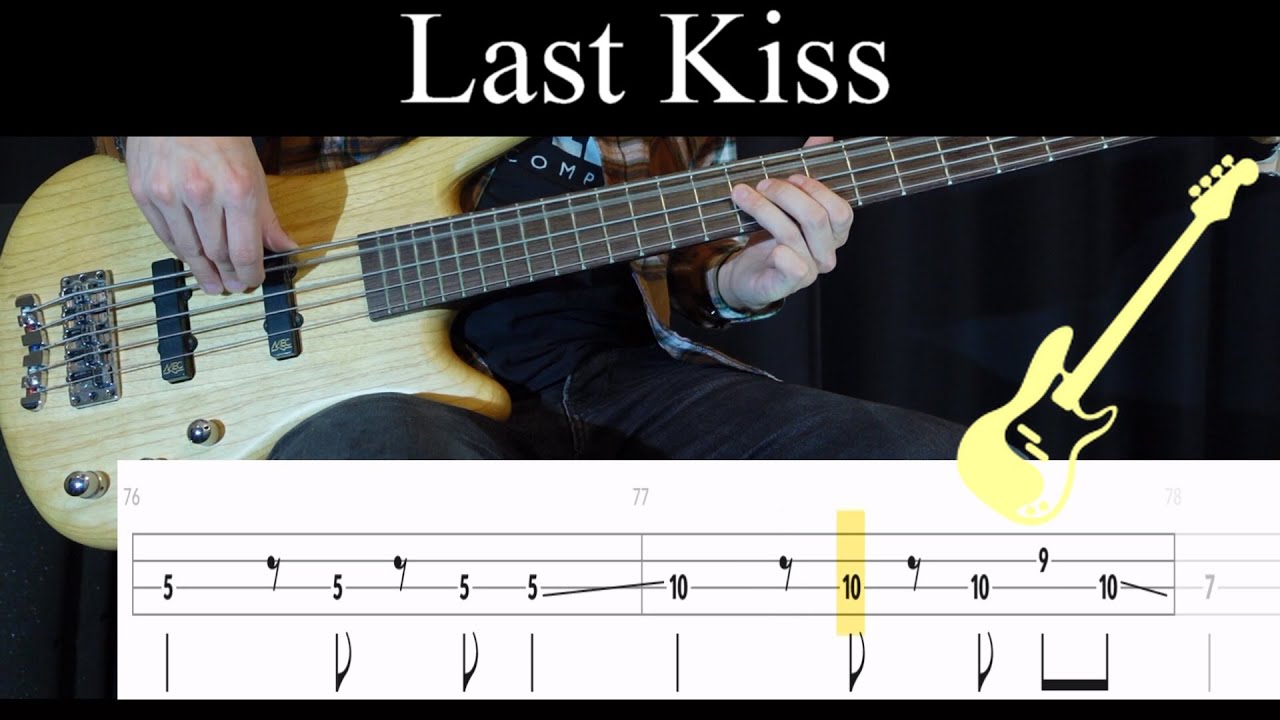Last Kiss (Pearl Jam) - (BASS ONLY) Bass Cover (With Tabs) - YouTube