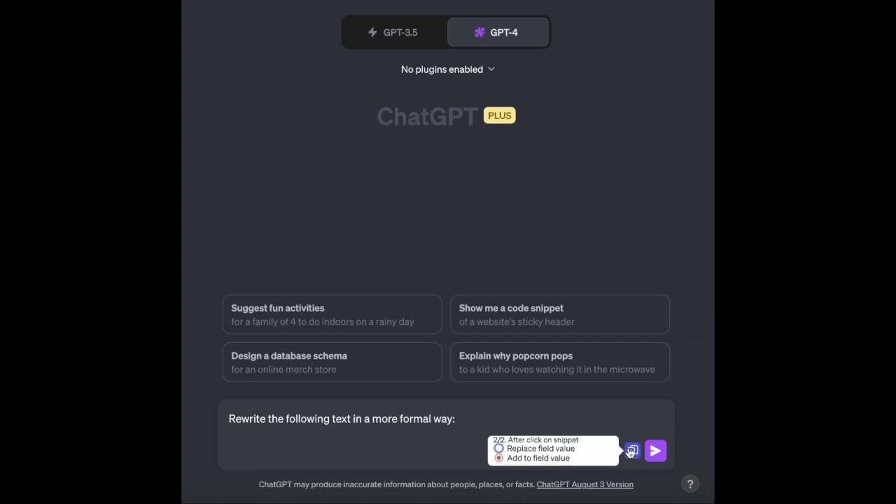 ChatGPT Snippets Chrome Extension - YouTube