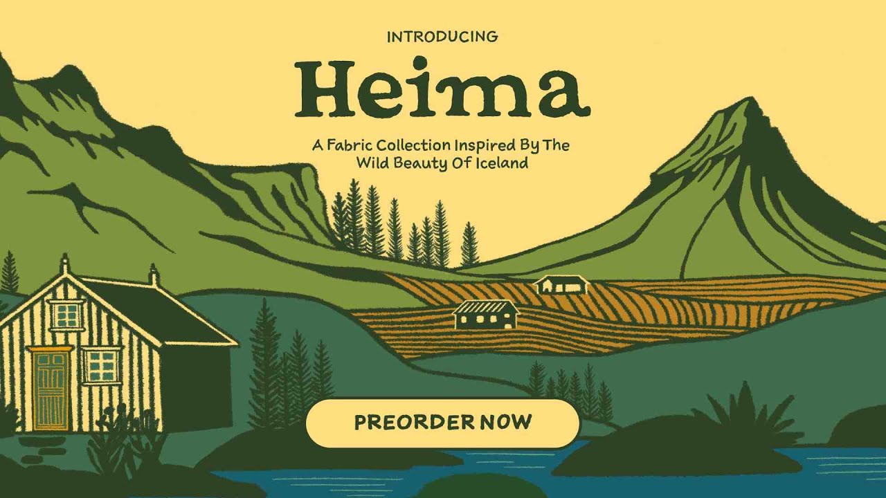 Introducing Heima – A Fabric Collection by Gudrun Erla for Andover Fabrics - YouTube