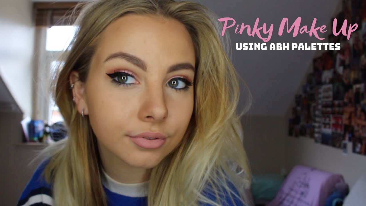 Pinky Make Up Using Anastasia Beverly Hills Palettes - YouTube