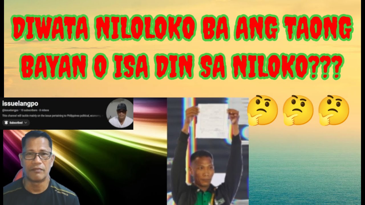 DIWATA NILOLOKO BA ANG TAONG BAYAN O ISA DIN SA NILOKO??? - YouTube