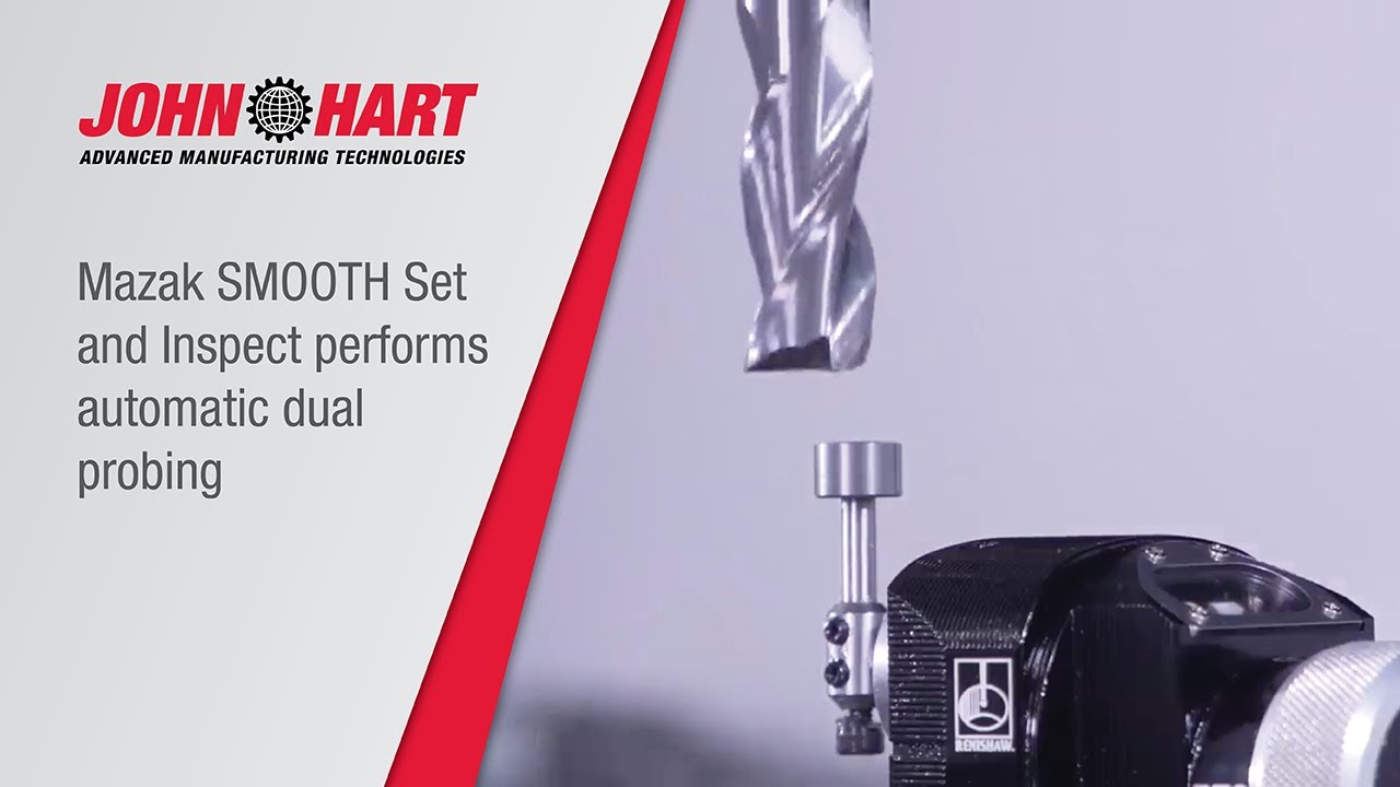 Mazak SMOOTH Set and Inspect Performs Automatic Dual Probing - YouTube