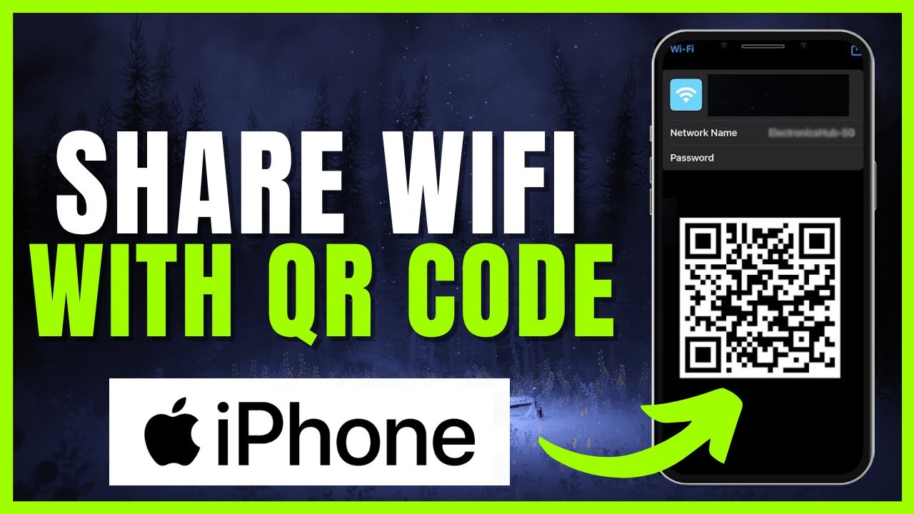 How To Share Wifi Password Using Qr Code Ios And Android Youtube