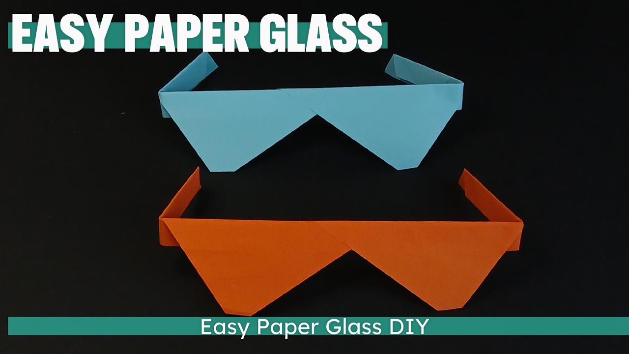 How to Make an Easy Paper Glass | Fun & Simple DIY Craft - YouTube