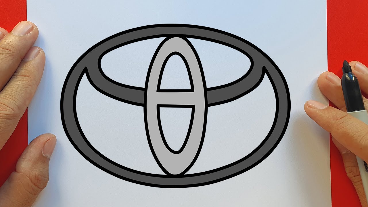 How To Draw Toyota Logo Easy | Logo Drawing - YouTube
