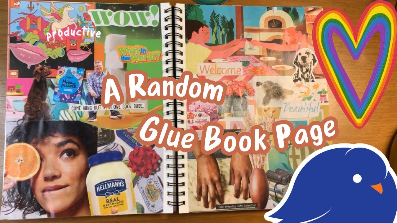 Glue with Me! ~ Big ED ~ EveryDay Random Gluebook #glue #collage # ...