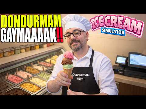 DONDURMAM GAYMAAAAKK !! YENİ DONDURMACI OYUNU | ICE CREAM SIMULATOR !!