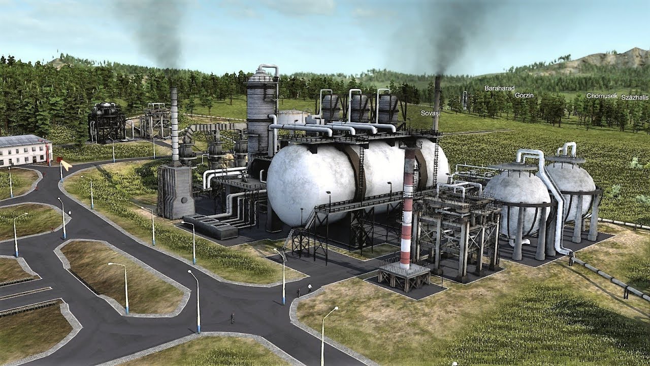 Wydobycie ropy i rafineria - W&R Soviet Republic #9 - YouTube