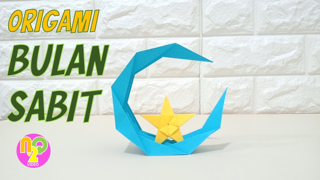 Cara Membuat Origami Bulan Sabit dari Kertas A4 HVS - YouTube