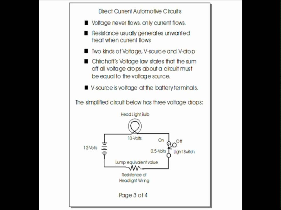 Ohm's Law (Part 3 of 4) and Automotive DC Circuits - YouTube