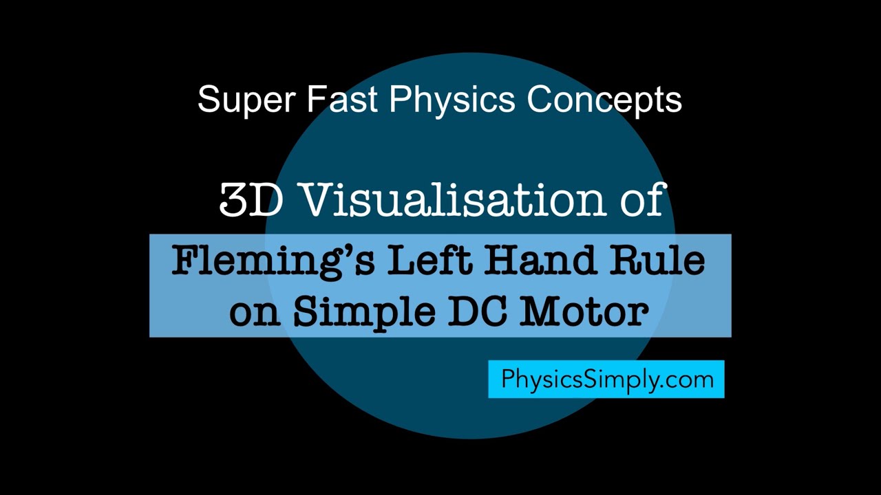 3D Visualisation Of Fleming’s Left Hand Rule On Simple DC Motor - YouTube