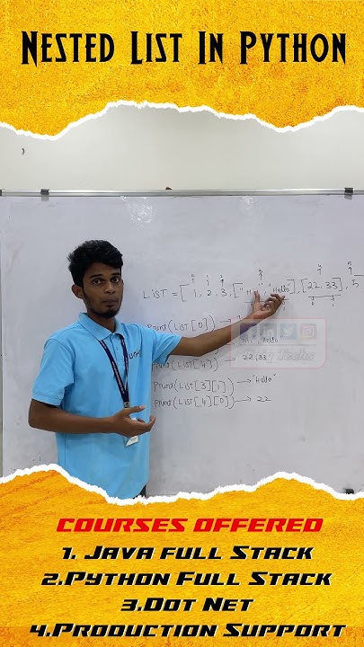 What is Nested List ? | Nested List in Python tamil | தமிழில் | in Tamil | #shorts - YouTube