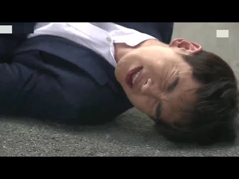 The handsome CEO had an accident that caused him pain and he fell unconscious/drama sick male#sick