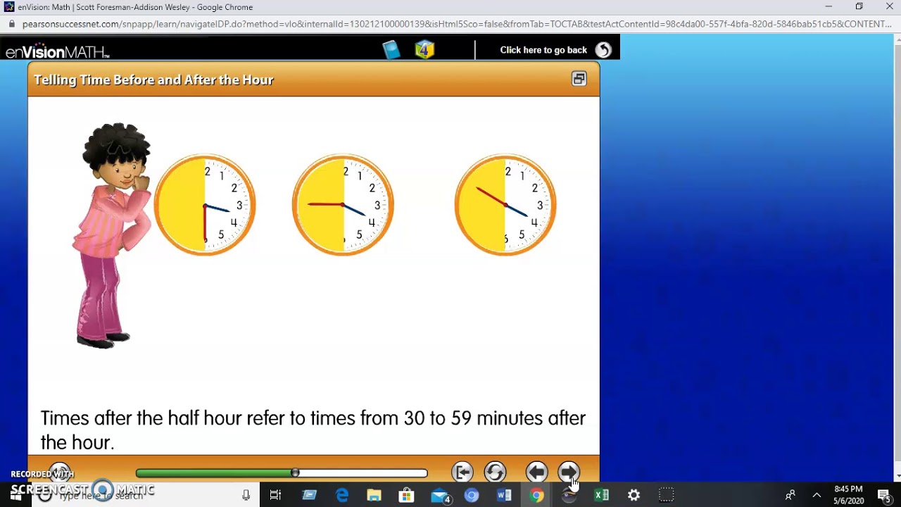 Topic 16.2 Telling Time Before and After the Hour - YouTube