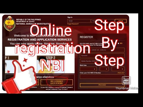 NBI ONLINE REGISTRATION Step by step - YouTube