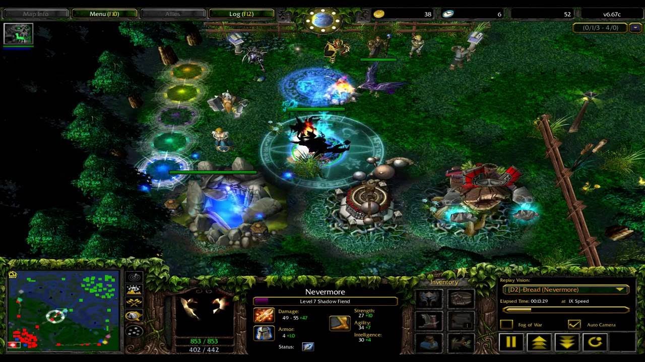 5v5 warcraft 3 frozen throne - no leavers -ap - YouTube