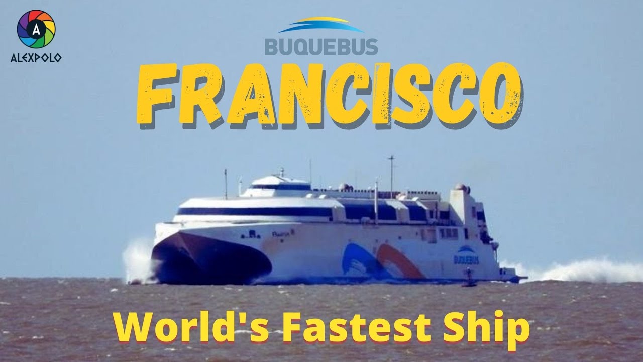 World's fastest ship FRANCISCO - 108.7 Km/H - 58.1 Knots - YouTube