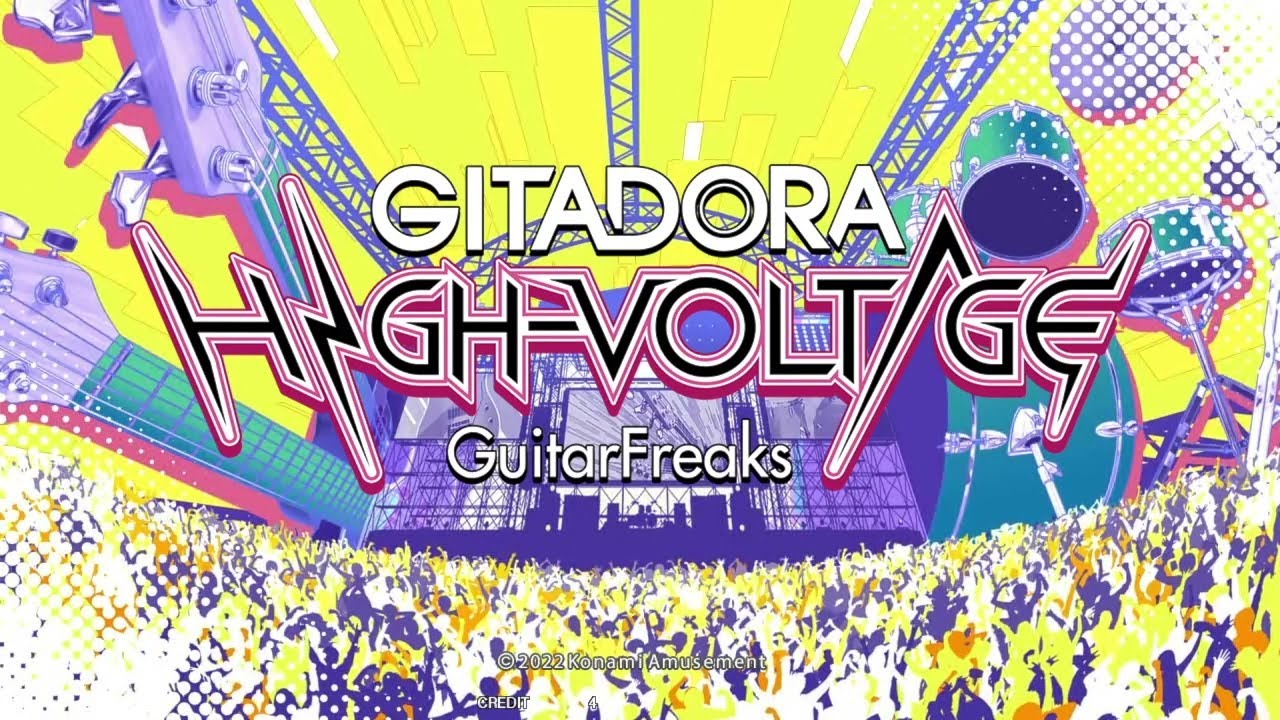 GITADORA HIGH-VOLTAGE GuitarFreaks GAME PLAY Walkthrough - YouTube