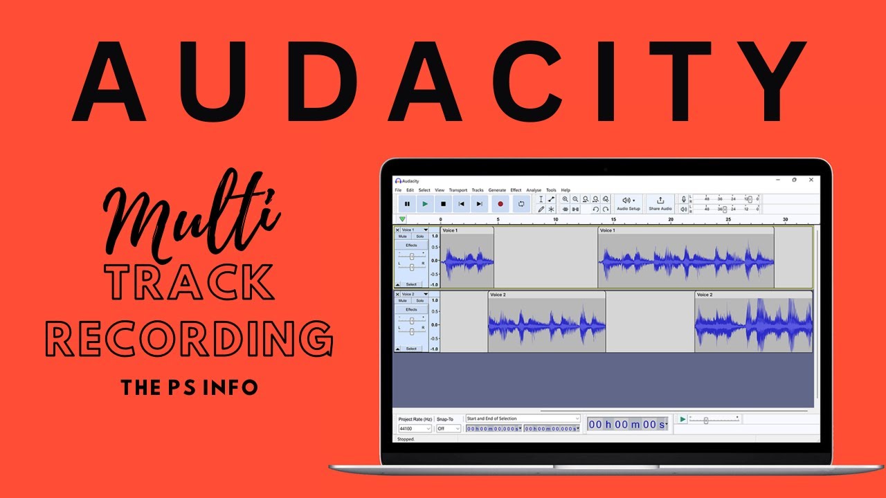 How to record and edit multitrack in Audacity || The PS Info - YouTube