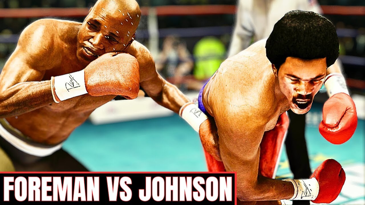 George Foreman vs Jack Johnson FULL FIGHT - Fight Night Champion AI ...