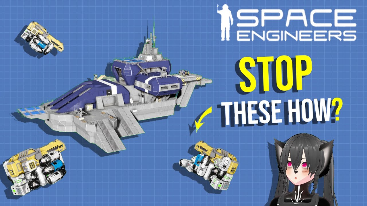 I got Asked how to Counter LSG's Railgun Drones, Space Engineers ...