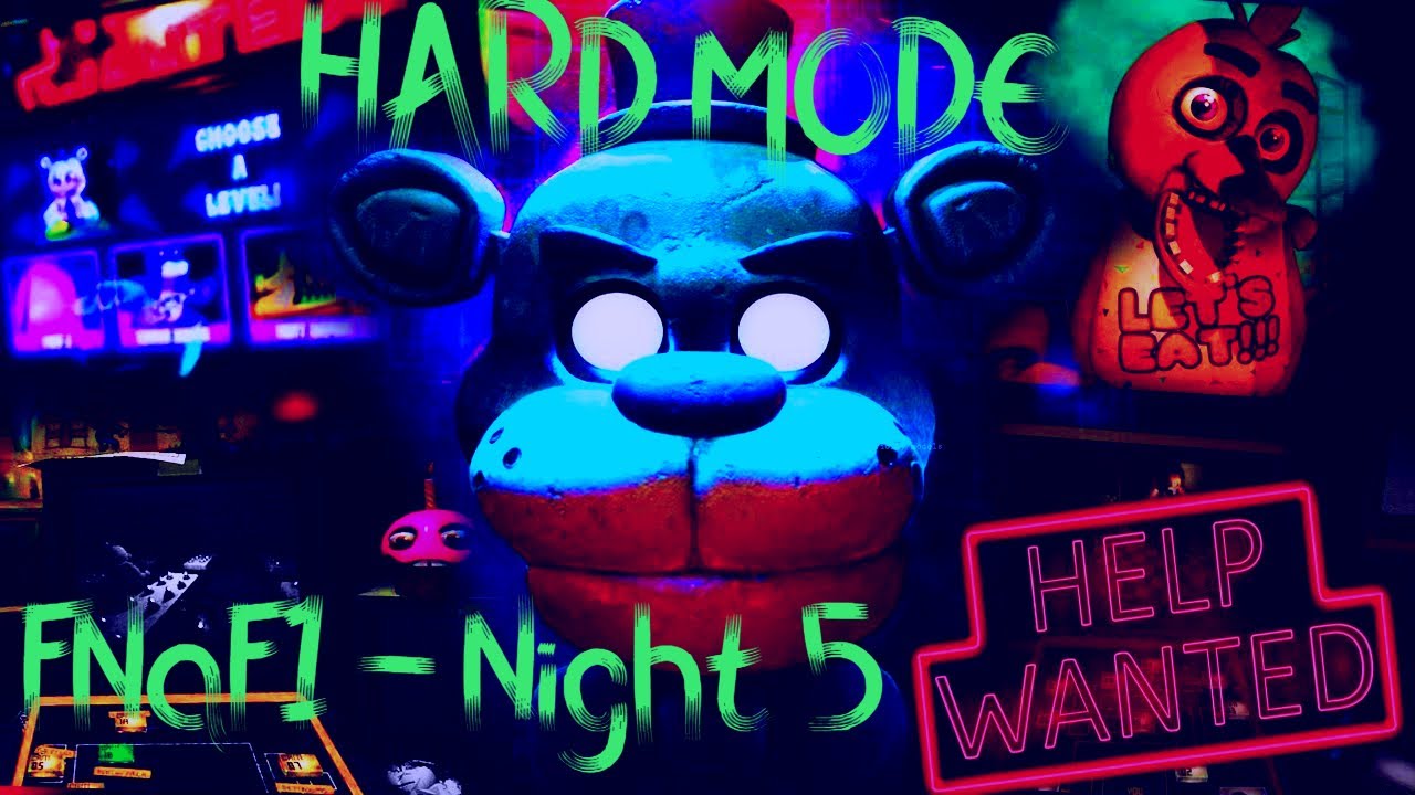 Let's Play FNAF VR Help Wanted|FNaF1 Beating Night5 aka Hard Mode - YouTube