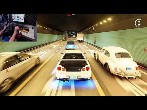 Assetto Corsa - Nissan Skyline GT - R R34 Pushin P Tuned [Steering Wheel Gameplay] - YouTube