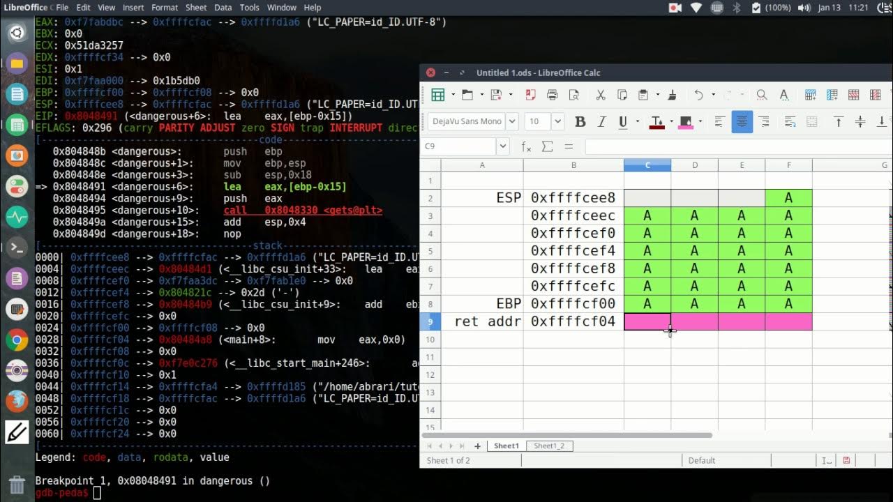 Tutorial 19: Binary Exploitation - Overwrite return address (x86) - YouTube