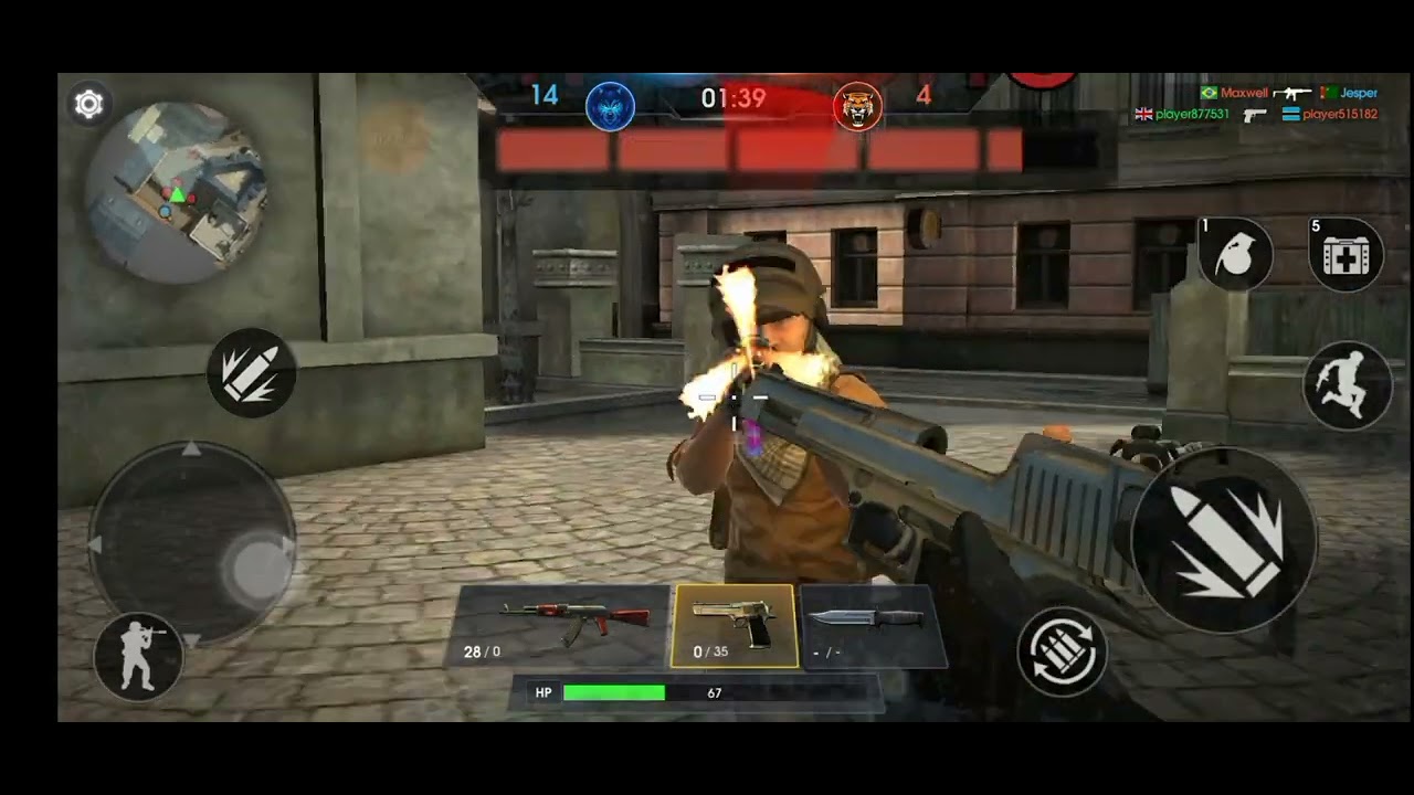 This shooting is aosome (online strike) gameplay - YouTube