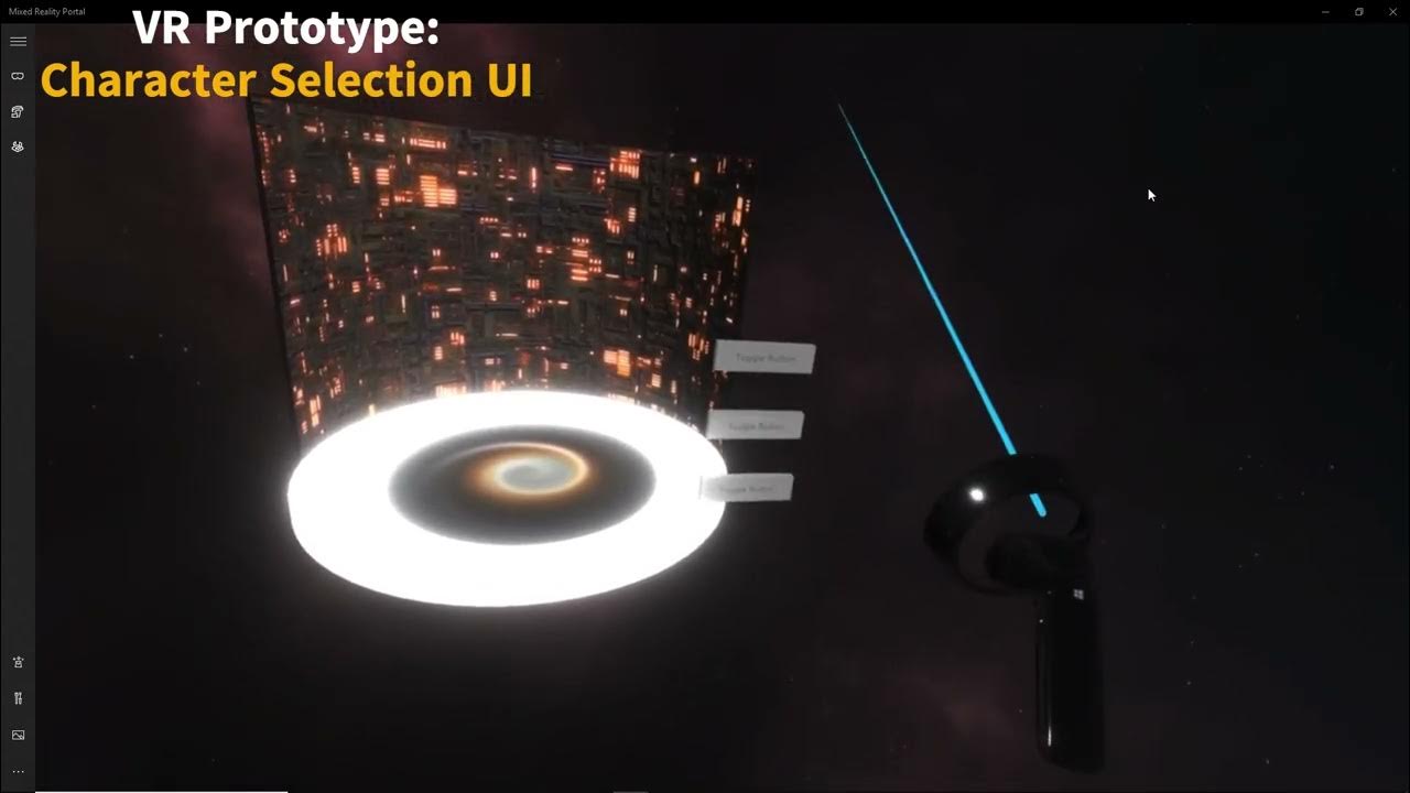 VR Prototype: Character Selection UI - UNITY - YouTube