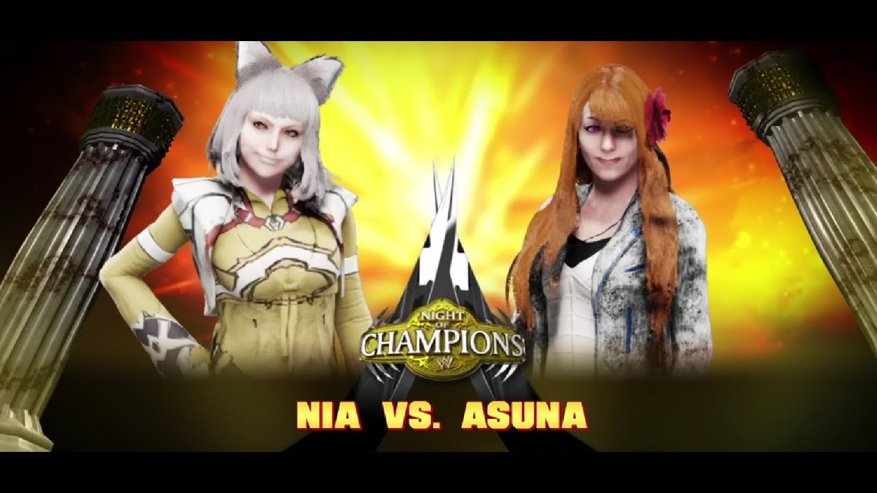 Nia [Xenoblade Chronicles] vs. Asuna [Sword Art Online] ★ 061 ★ WWE2K19 ...