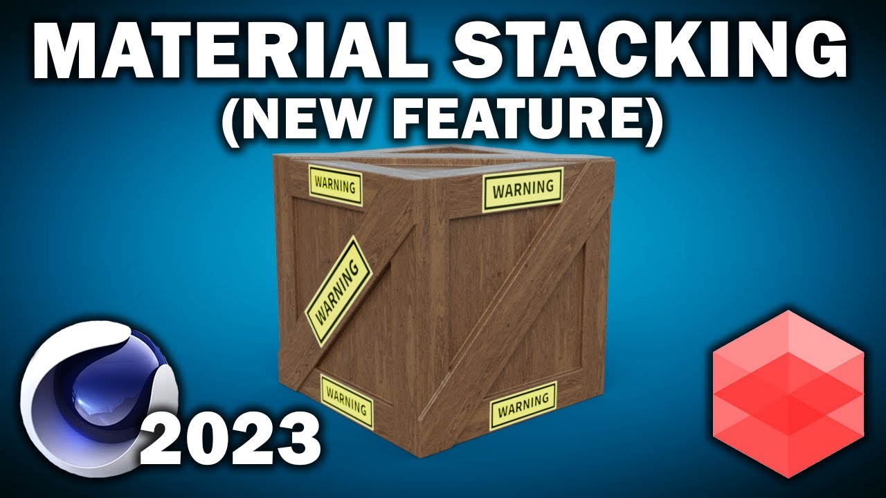 Cinema 4d 2023: Material Stacking (New Feature) - YouTube