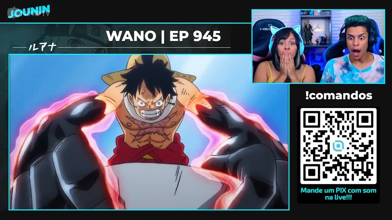JOUNIN REACT REAGINDO A LUFFY APRENDENDO A USAR O RYOU HAKI - YouTube