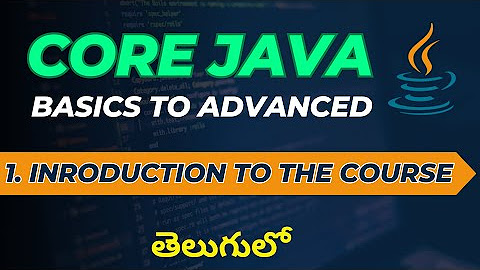 Complete CORE JAVA Course in Telugu for Beginners - YouTube