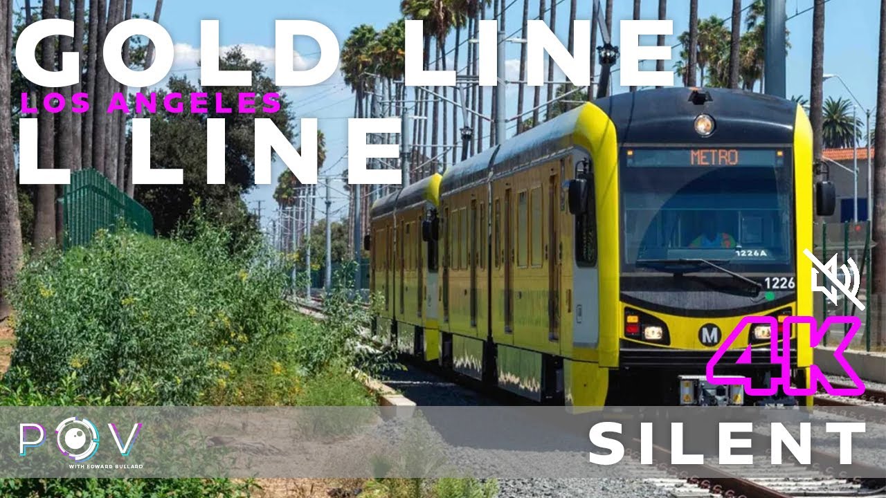 Los Angeles Night Metro Gold Line / L Line - SILENT - YouTube