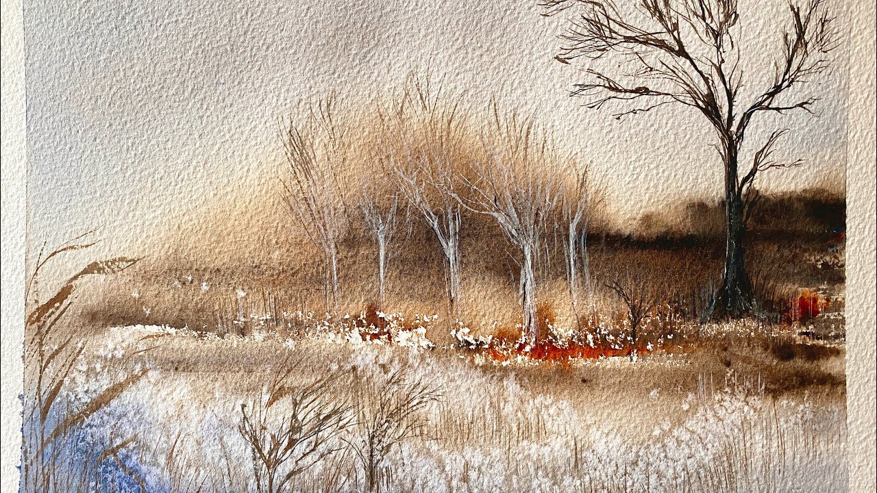 Paint A Beautiful BEGINNERS SEMI-ABSTRACT Loose Watercolor Landscape ...