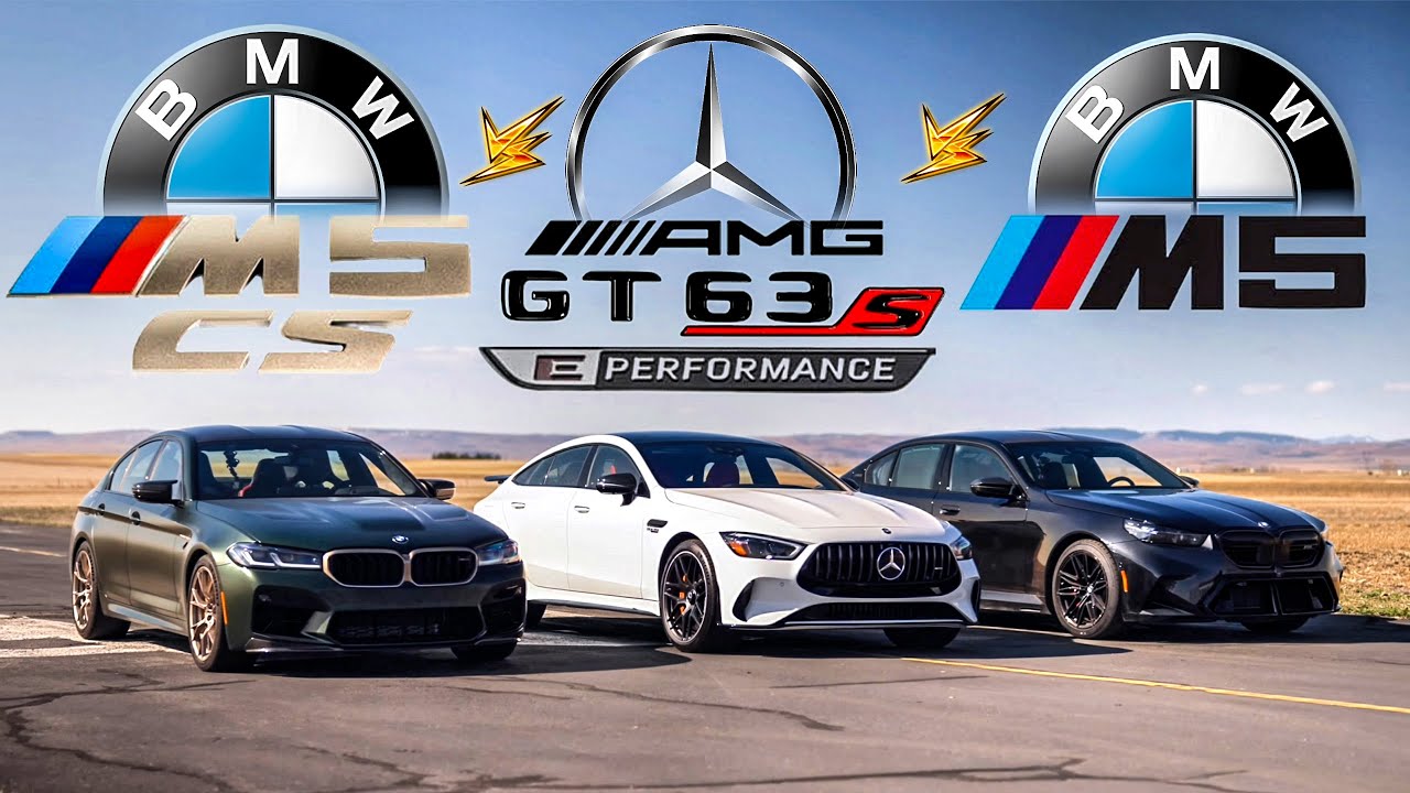 M5 CS vs AMG GT63s E-Performance vs M5 | Super Sedan Showdown ...