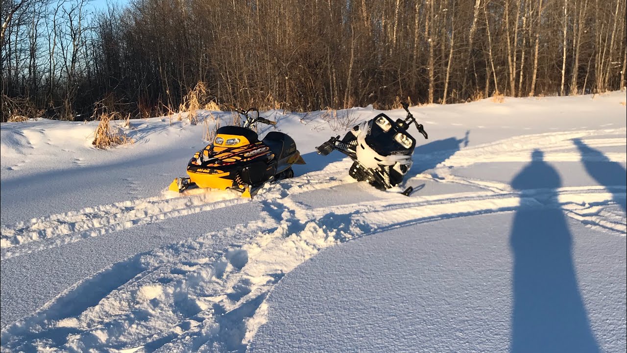 Mod sled wheelies - MXZ 500, F6 - YouTube