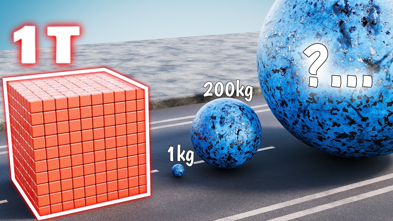 Which Metal Ball Can Destroy 1 Ton Cubes | 2K Experimental Test Video ...