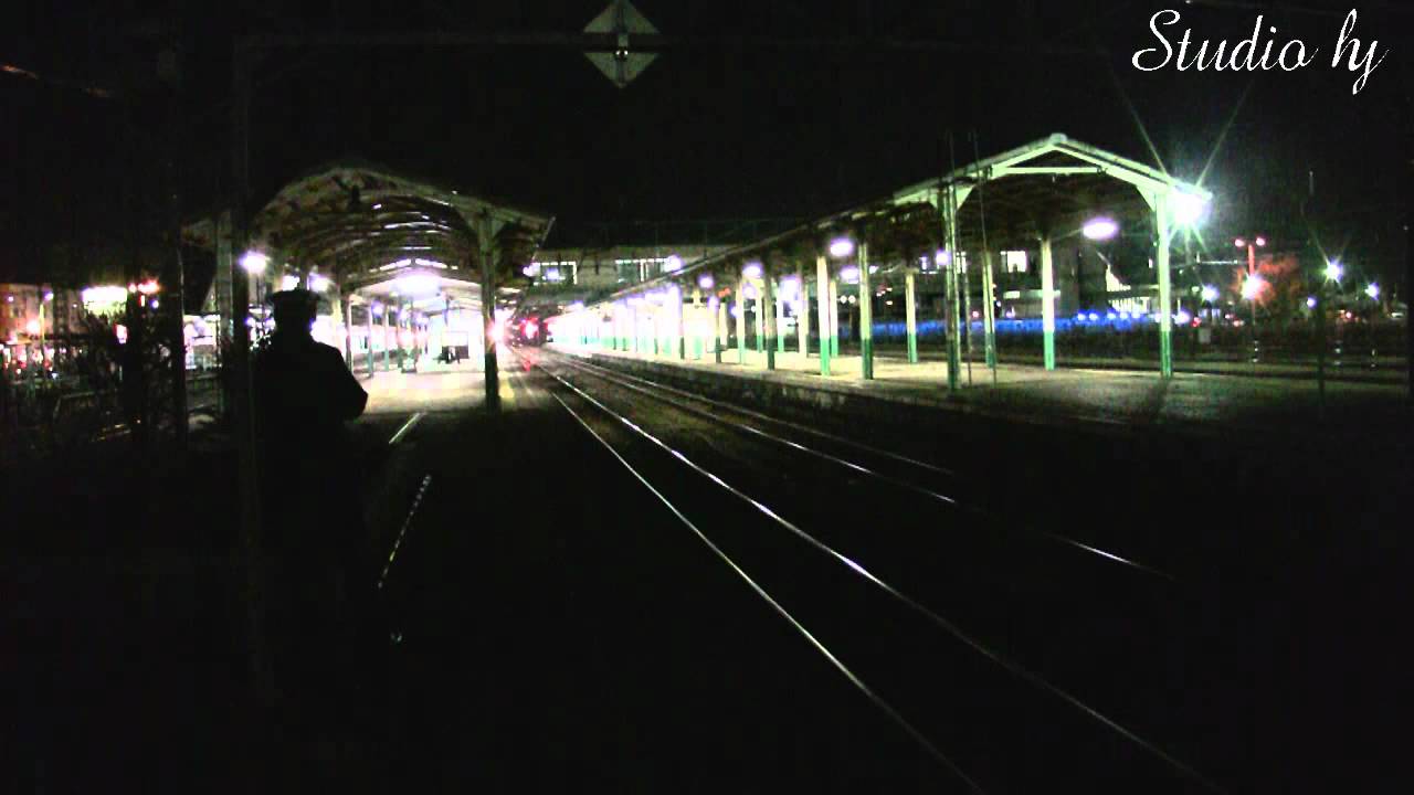 夜の新津駅 "One day Niitsu station at night" - YouTube