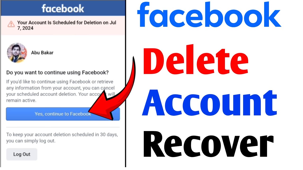 Facebook Delete Account Recover kaise karen How to recover facebook ...