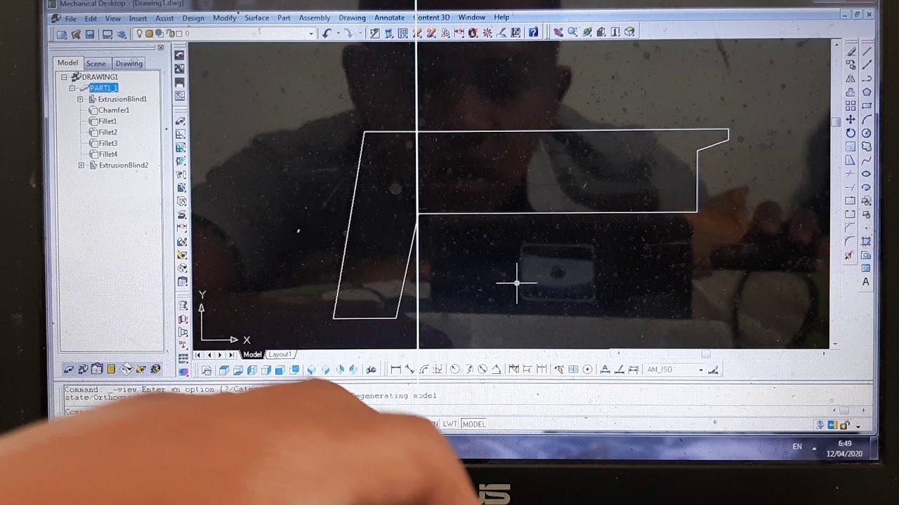 BELAJAR CAD 3D DENGAN AUTOCAD DAN AUTODESK MECHANICAL DESKTOP_PART 04 ...