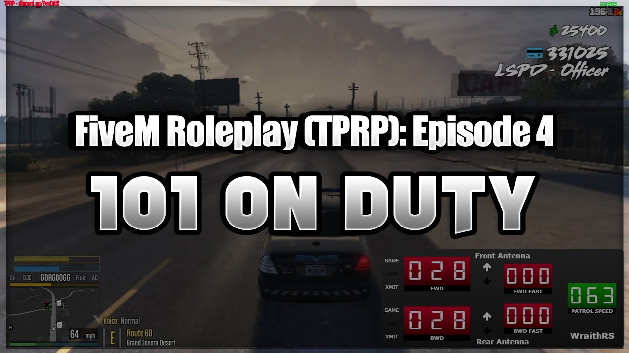 FiveM Roleplay (TPRP): Episode 4 - 101 On Duty - YouTube