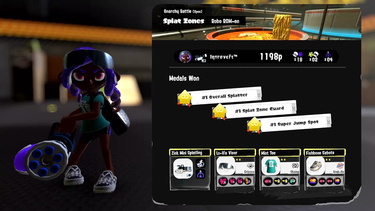 Splatoon 3 - Anarchy Battle #55 (Splat Zones) - YouTube