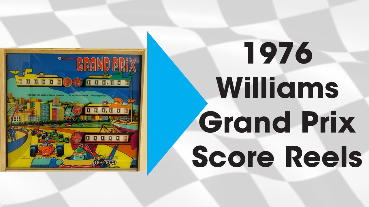 1976 Williams Pinball Grand Prix Score Reels - YouTube