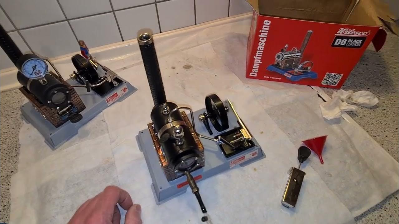 Dampfmaschine Wilesco Modell D6 Black Edition schlechte Qualität Kessel Farbe - YouTube